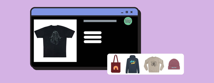 Sell Merch on Spotify | Spotify for Artist page | Music Merchandise ...